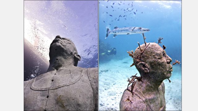 En fotos: museo submarino para salvar a los corales - BBC News Mundo