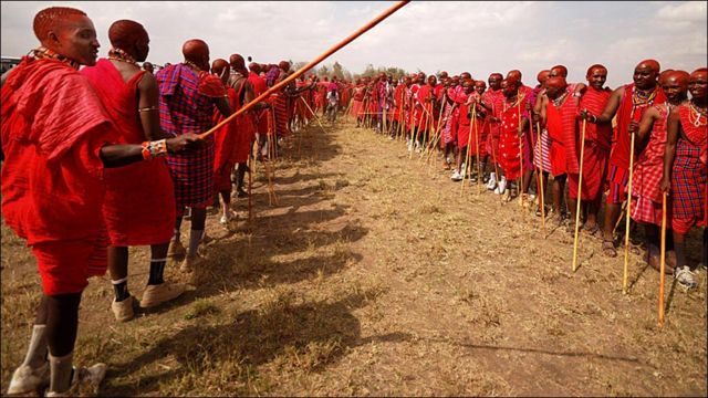 En fotos: ceremonia masai de compartir la carne - BBC News Mundo