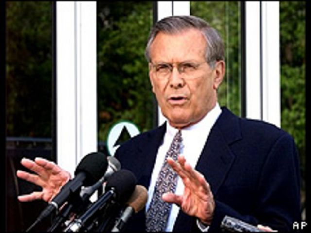 Donald Rumsfeld no se arrepiente de nada - BBC News Mundo