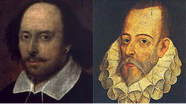 Shakespeare y Cervantes se encuentran en el escenario - BBC News Mundo