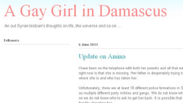 La bloguera "Chica gay de Damasco" podría no existir - BBC News Mundo