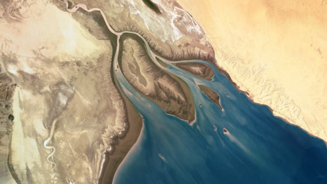 Vistos do alto, deltas de rios viram 'arte moderna' - BBC News Brasil