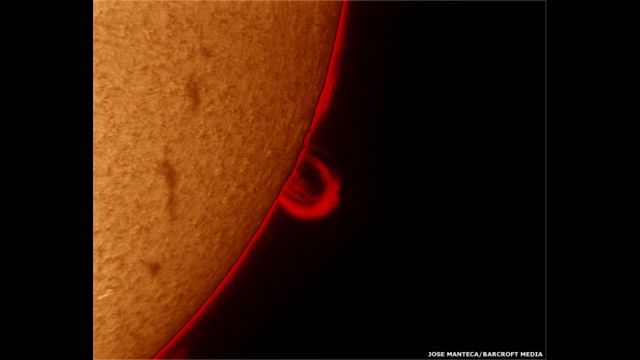En fotos: espectaculares imágenes de erupciones y manchas solares - BBC ...