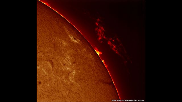 En fotos: espectaculares imágenes de erupciones y manchas solares - BBC ...