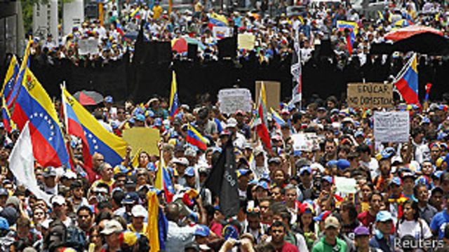 Miles protestan en Venezuela contra fallo de la Corte Suprema - BBC ...