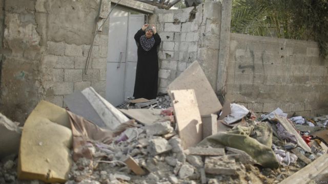 ग़ज़ा में तबाही का मंज़र - BBC News हिंदी
