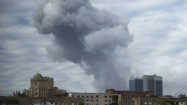 Ucrania: fuerte explosión en planta química de Donetsk - BBC News Mundo