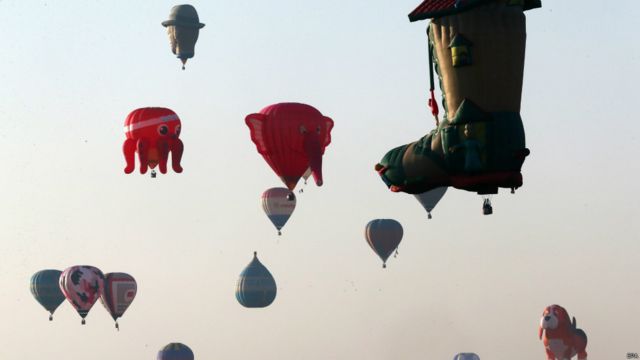 Balon udara dari berbagai penjuru dunia - BBC News Indonesia