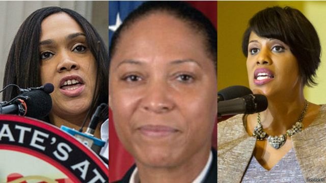 Las tres mujeres encargadas de poner orden en Baltimore - BBC News Mundo