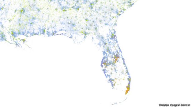 Los mapas que muestran los lugares con mayor segregación racial de EE ...