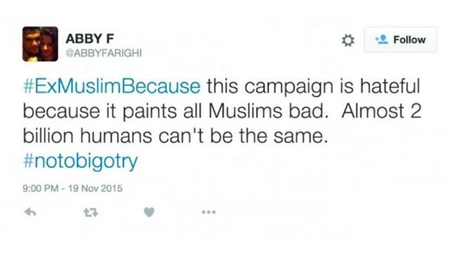 #TrenSosial : Pembuat #ExMuslimBecause dituduh sebarkan kebencian - BBC ...