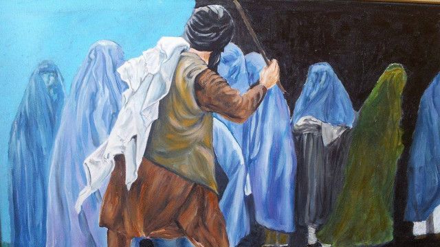 درد و رنج زن افغان را نقاشی میکند Bbc News فارسی