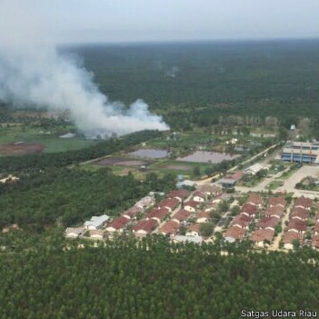 Ratusan titik panas bermunculan di Sumatera - BBC News Indonesia