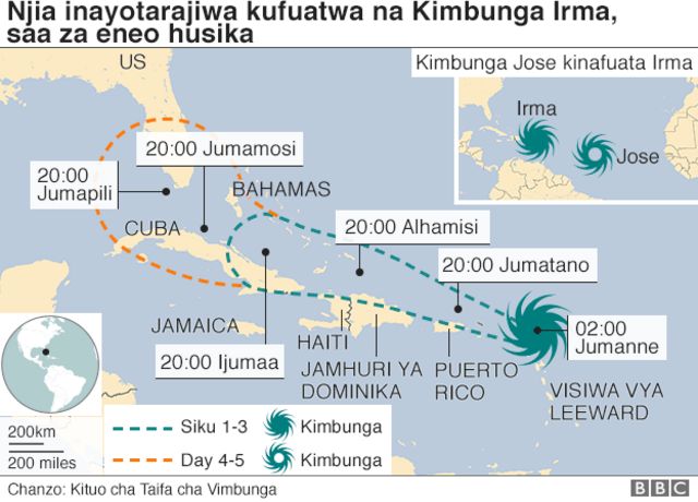 Kimbunga Irma 'kitasababisha uharibifu mkubwa' Marekani - BBC News Swahili