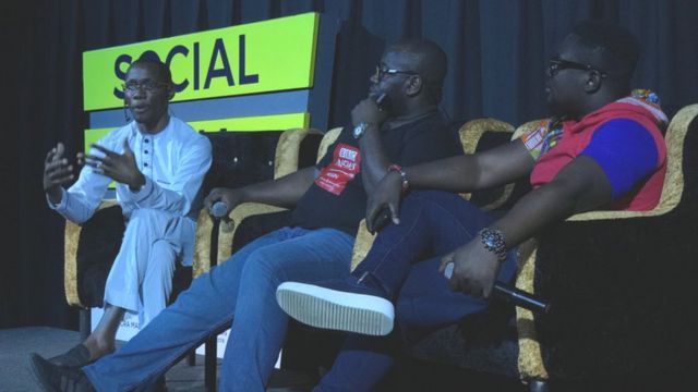 Pidgin session inside Social Media Week Accra - BBC News Pidgin