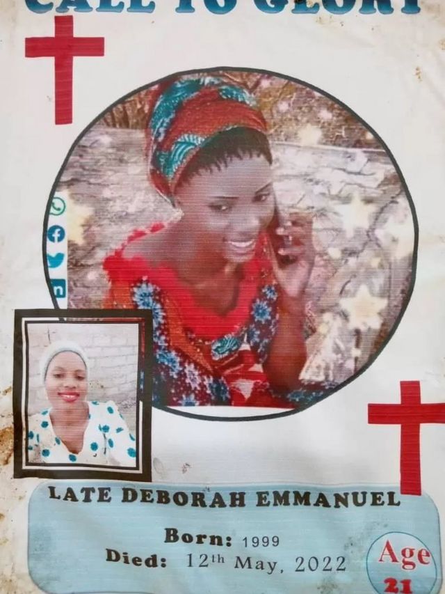 Deborah Samuel: Bí wọ́n ṣe sọ àwọn afurasí tó lọ́wọ́ nínú ikú Deborah ...