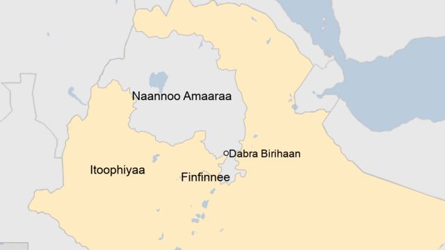 Dabra Birihaanitti raayyaan ittisaafi humnootiin Amaaraa walitti bu’an ...