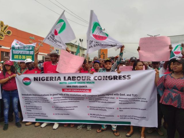 NLC strike update: Protesters break gate enta National Assembly- How ...