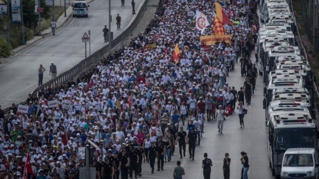 Mudaaharaadyo ruxay caasimada Turkiga - BBC News Somali