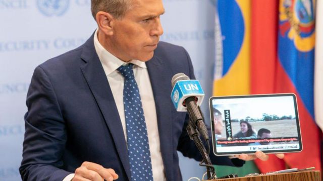 نشست شورای امنیت؛ سفیر اسرائیل حماس را به «جنایات جنگی متهم کرد Bbc