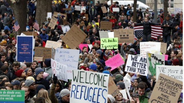Kebijakan imigrasi Trump membuat umat Muslim asal Indonesia khawatir - BBC News Indonesia