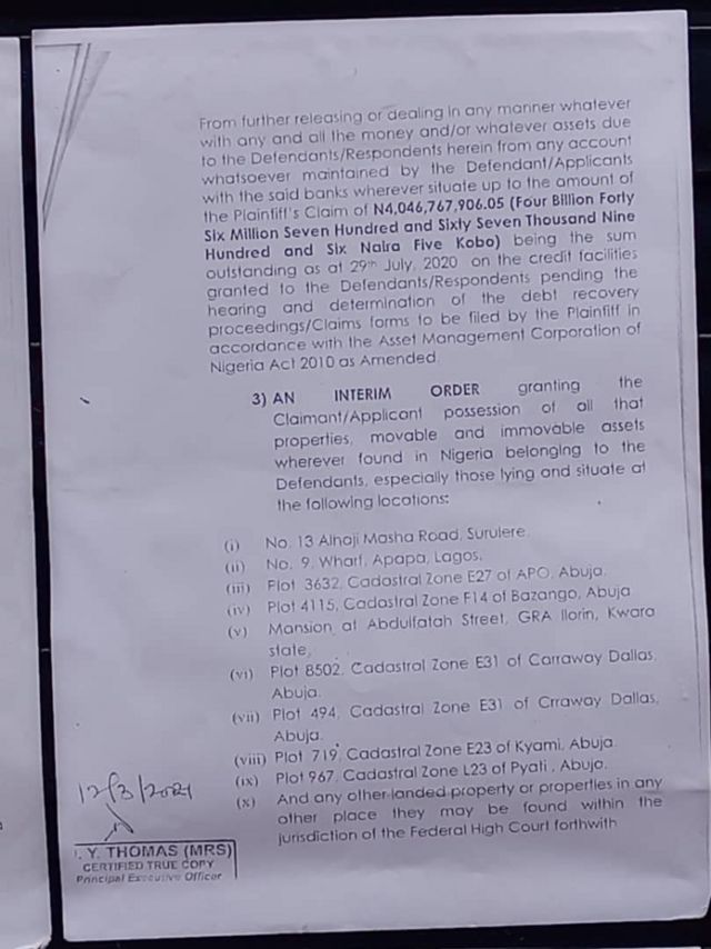 AMCON 4.6Billion Debt: Gómìnà ìpínlẹ̀ Kwara tẹ́lẹ̀ sọ́rọ́ nípa nkán ìní ...