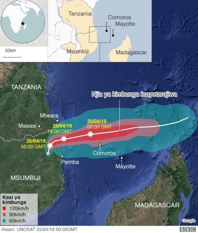 Kimbunga cha mwisho kilitua mkoa wa Lindi miaka 67 iliyopita - BBC News ...