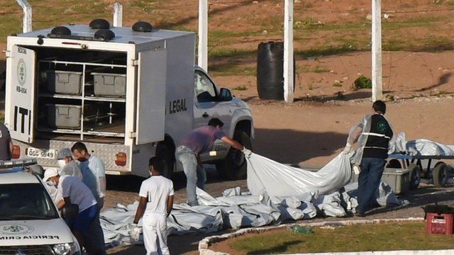 Brazil prison violence: Gangs clash at jail where 26 died - BBC News