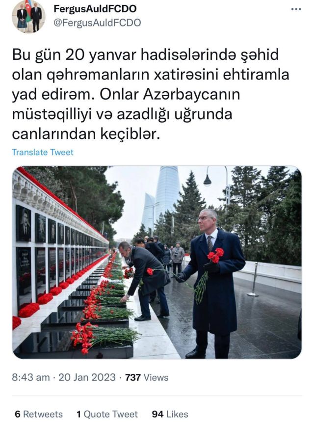 Azərbaycan 20 Yanvar faciəsini yad edir - BBC News Azərbaycanca