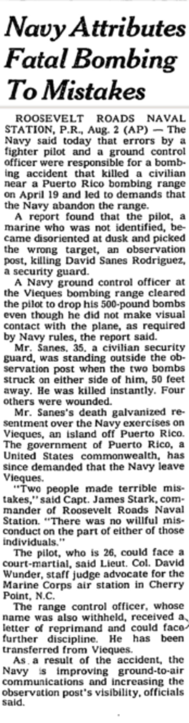 Vieques: el oscuro episodio de los bombardeos sobre Puerto Rico que el ...