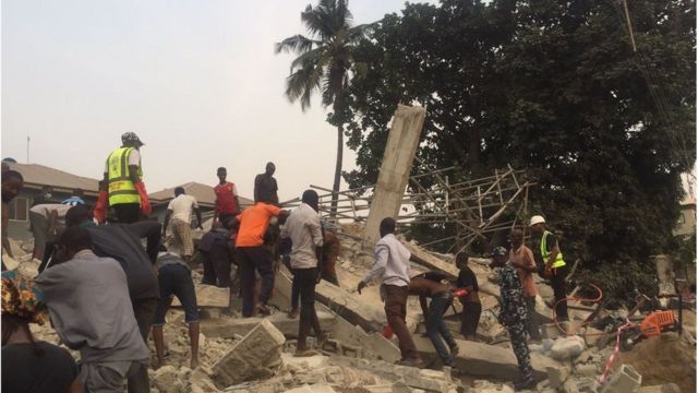Building collapse in Yaba Lagos: Authorities recover three deadi bodi ...