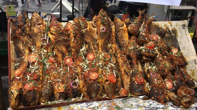 Fish and plantain sara everi wia for 2019 Bole Festival - BBC News Pidgin