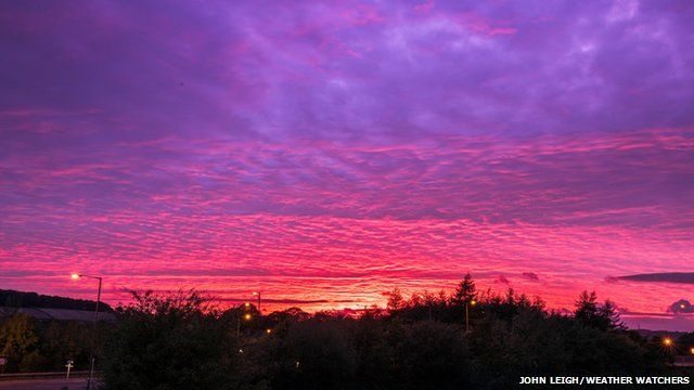 Gallery: Red sky at night - BBC Weather