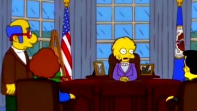 ترامپ شانزده سال پیش در "سیمپسون‌ها" رئیس جمهور آمریکا بود - BBC News فارسی