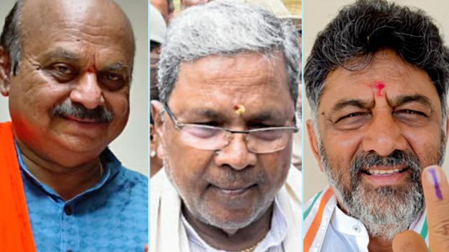 कर्नाटक को मिल रहा है कांग्रेस का साथ, पिछड़ गई है बीजेपी - BBC News हिंदी