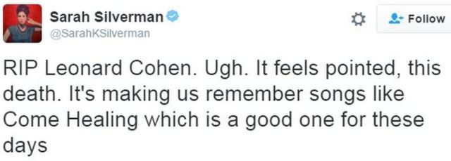 Mwanamuziki Leonard Cohen, aliyeimba Hallelujah, afariki dunia - BBC ...