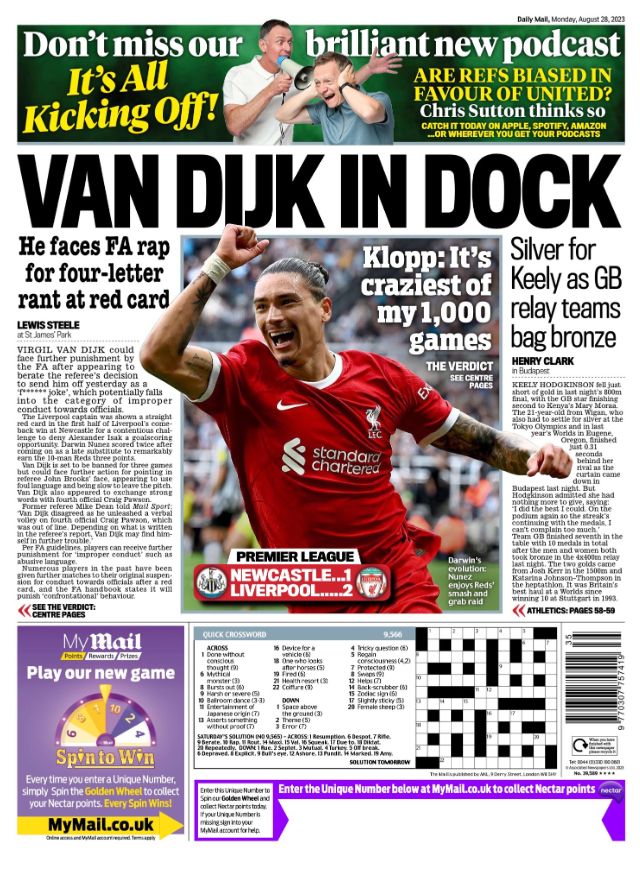 Monday's back pages - BBC Sport