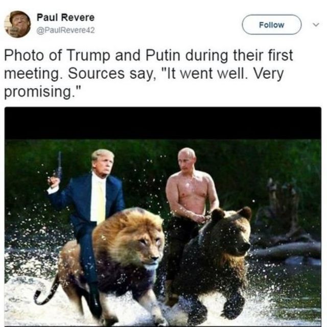 Trump Və Putin Görüşü Sosial Media Istifadəçilərinin Təsəvvüründə Bbc