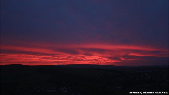 Stunning new year sunrises - BBC Weather