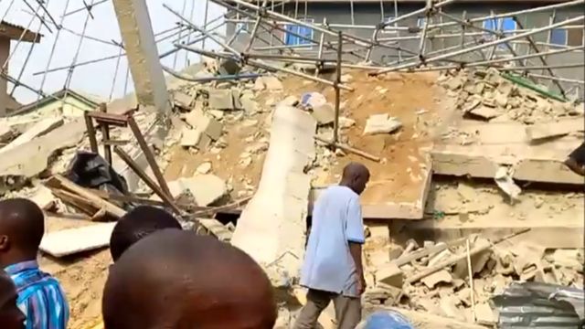 Yaba building collapse: Ilé alájà mẹ́ta dàwó ní Yaba nílùú Eko, àwọn ...