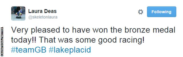 Laura Deas claims World Cup skeleton bronze in Lake Placid - BBC Sport