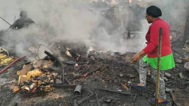 Bamenda food market: Craiy die as fire burn around 200 stores - BBC ...