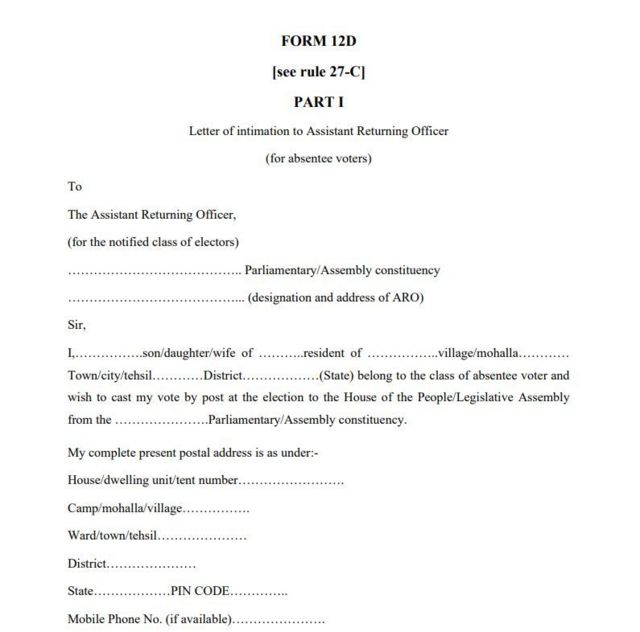 వోట్ ఫ్రమ్ హోమ్ - తెలంగాణ ఎన్నికలు: ఇంటి నుంచే ఓటు వేయడానికి ఎవరు ...