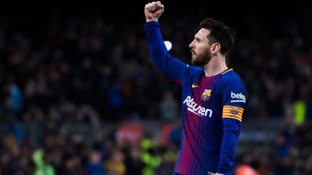 Barcelona dey shake wen Lionel Messi score goal - Scientists - BBC News ...