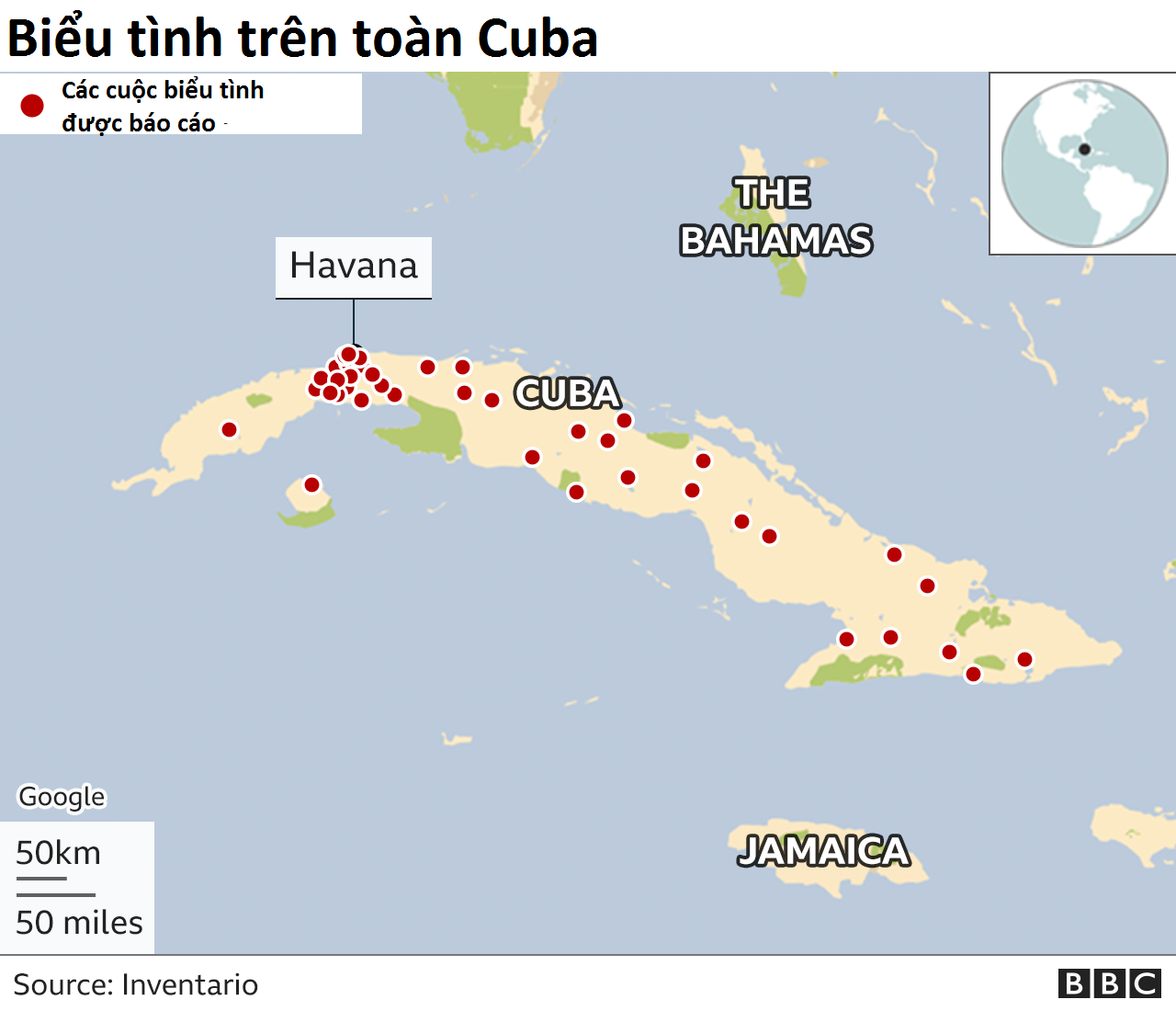 Cuba: Một người thiệt mạng trong các cuộc biểu tình chống chính phủ ...