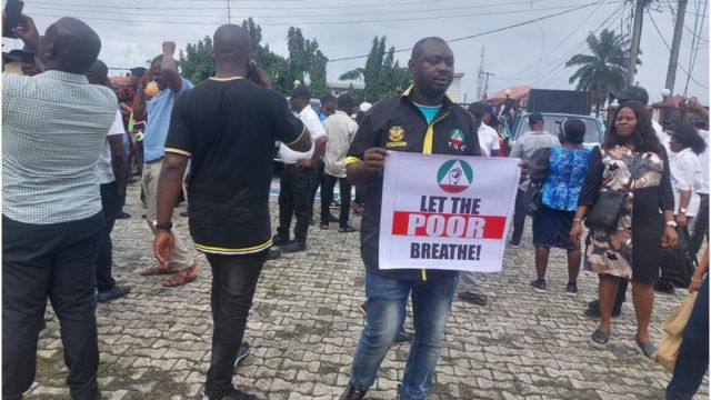 NLC strike update: Protesters break gate enta National Assembly- How ...