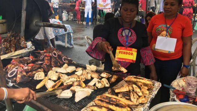 Fish and plantain sara everi wia for 2019 Bole Festival - BBC News Pidgin