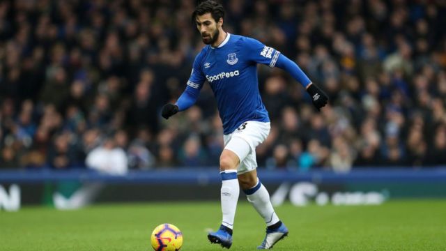 Andre Gomes: Everton Midfielder get serious injury - BBC News Pidgin