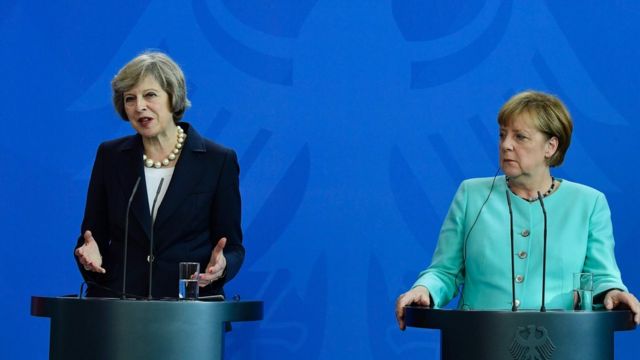 Theresa May and Angela Merkel on first impressions - BBC News