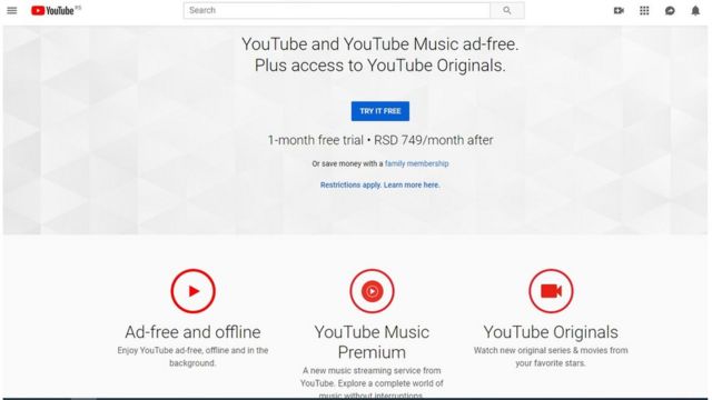 Jutjub Premijum u Srbiji: Slušanje i gledanje bez prekida - BBC News na ...